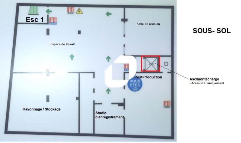 Location Bureau Paris 11ème (75) Bastille-Popincourt de 860 m² - dispo ...